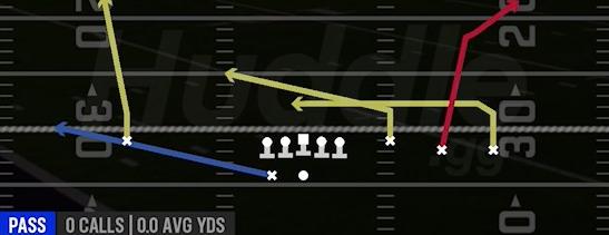 Slot Fade Shot - Gun Pack Trips - Green Bay Packers
