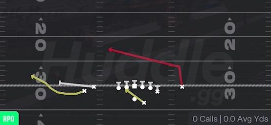 Rpo Peek Slant Bubble - Gun Tight Y Off - Packers