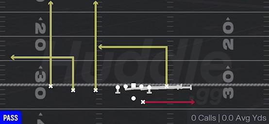 Hb Slip Screen - Gun Trips TE Flex - Saints