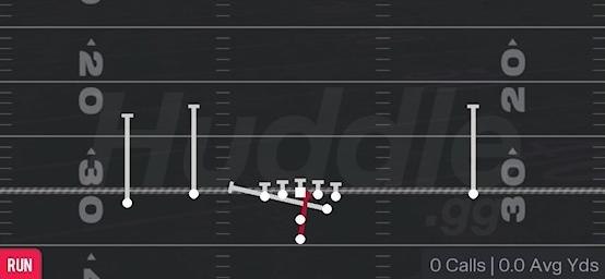 Inside Zone Split - Pistol Doubles Flex Hip - Pistol